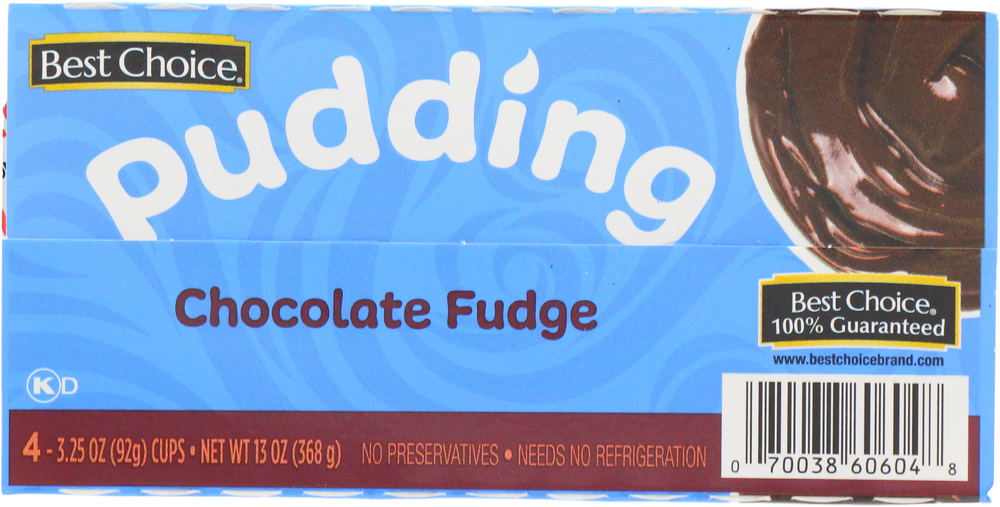 Chocolate Fudge Pudding Cups 0007003860604 – Best Choice®